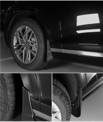 2021-2024 Genesis GV80 Front & Rear Mud Flap Flaps Splash Guards ...