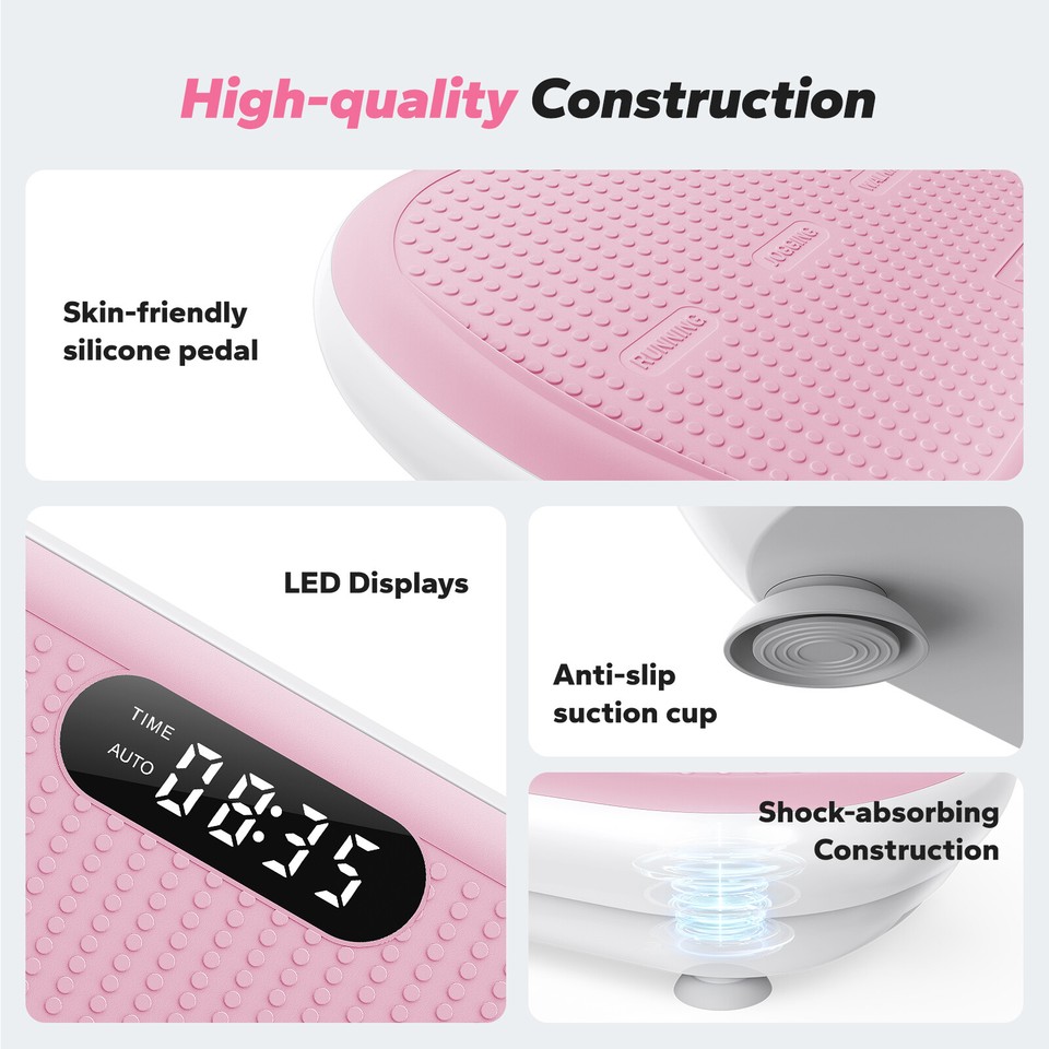 MERACH 2440 Vibration Plate Exercise Machines Bluetooth Pedal Automatic ...