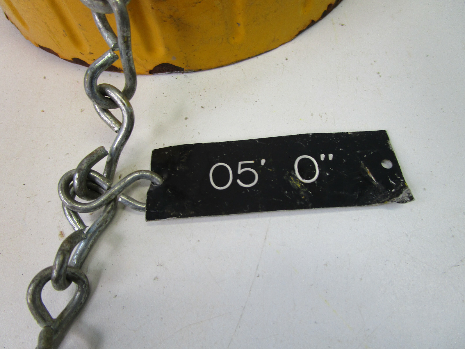 FIRE HYDRANT CAP WITH CHAIN AND HOOK AND TAG - YELLOW COLOR - CAST IRON ...