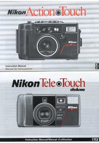 Nikon Action Touch, Tele Touch, Fun Touch, One Touch Instruction ...