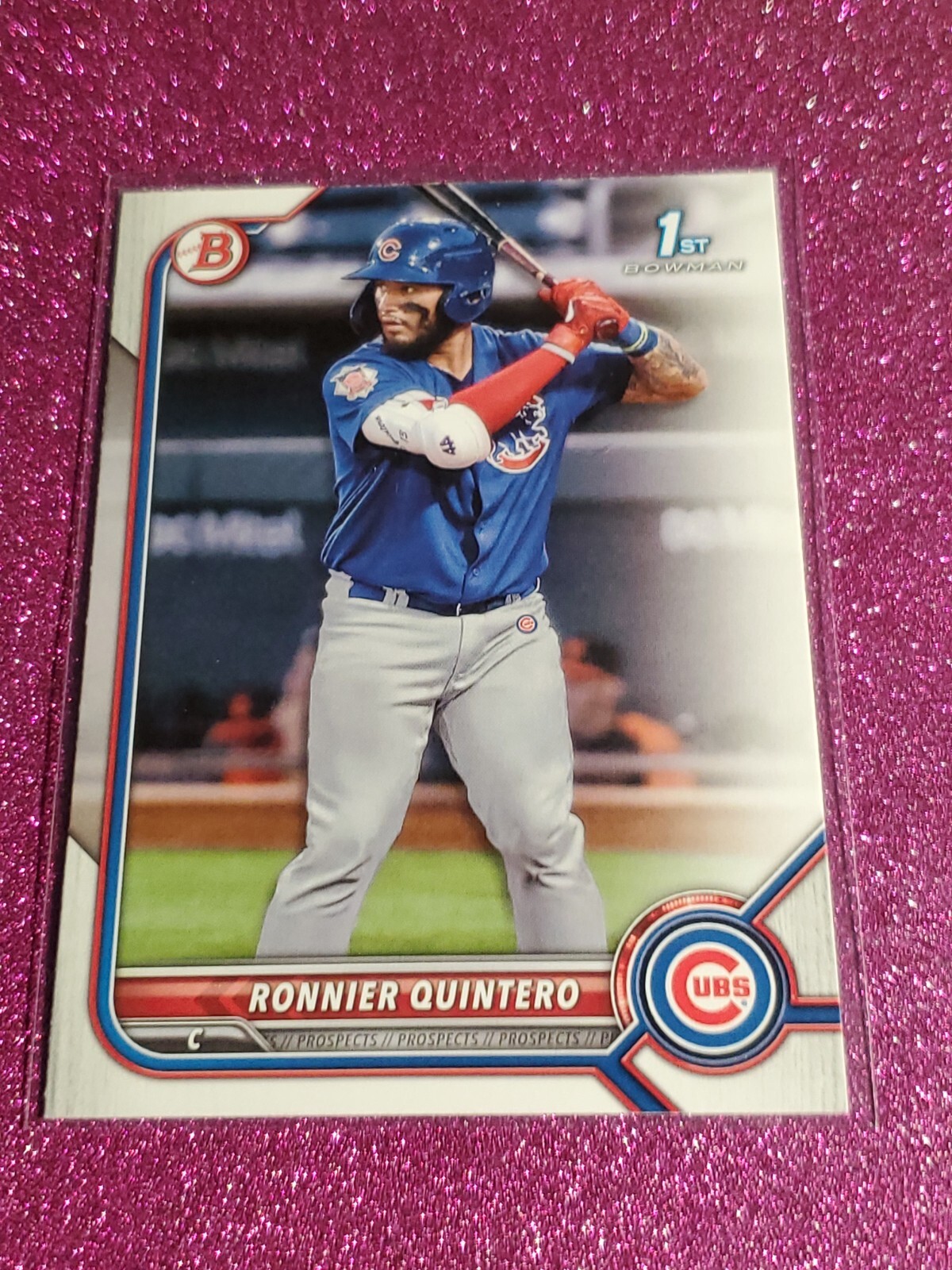 2022 Bowman Ronnier Quintero 1st Prospect Card #BP-124 Chicago Cubs ...
