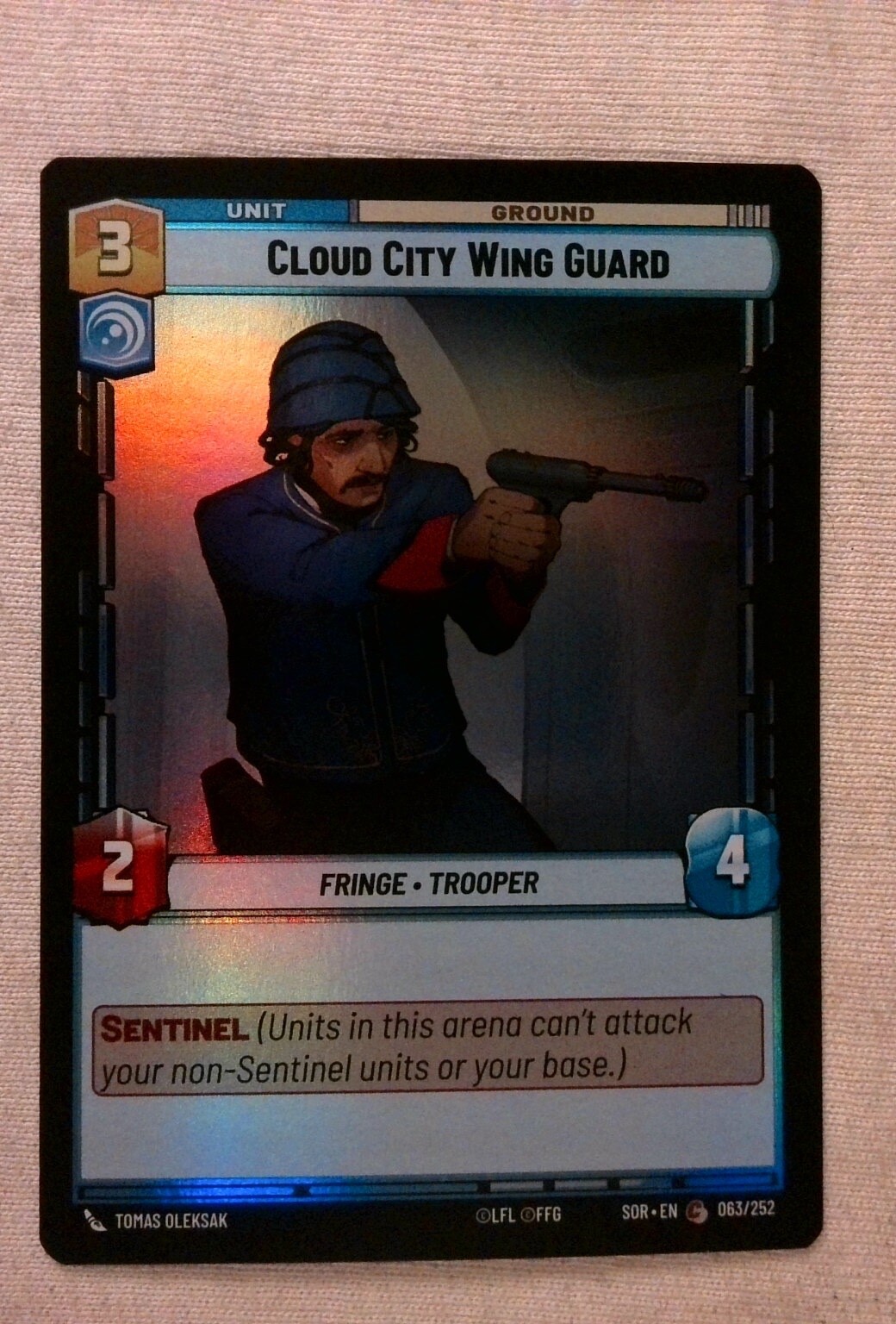 Cloud City Wing Guard FOIL, Star Wars Unlimited: SOR, , NM Condition | eBay