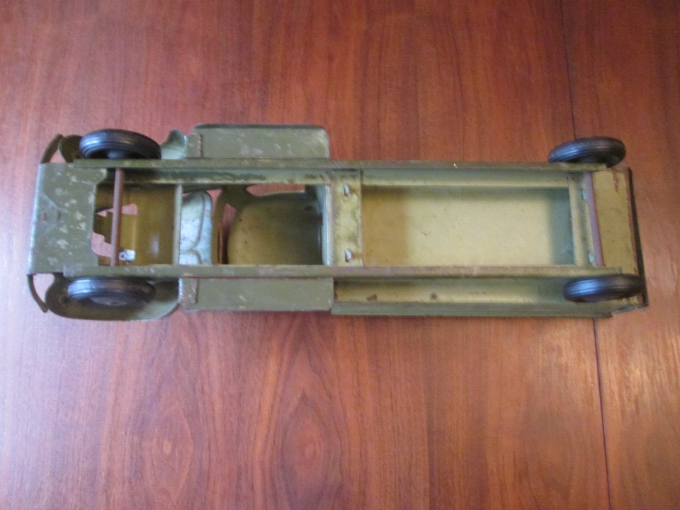 Vintage/Antique Structo Pressed Steel Diamond T Army Truck 20” ORIGINAL ...