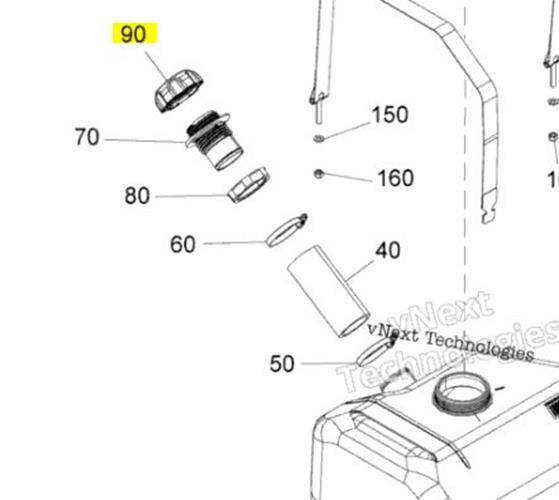 Can-Am 2018 Defender Hd10 Maverick Trail 1000 Fuel Cap 709000868 OEM ...