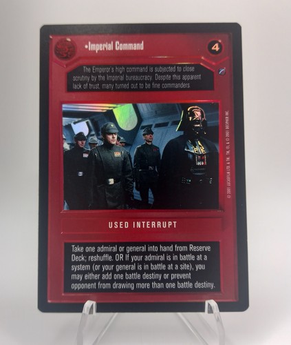 Star Wars SWCCG CCG Imperial Command Reflections III Foil Decipher Card ...