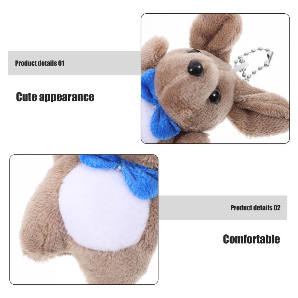 Animal Plush Toy Small Stuffed Forest Animals Pendant Keychain Plush ...