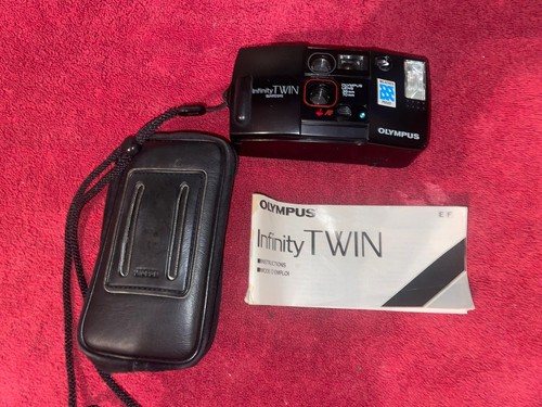 Olympus Weatherproof Infinity Twin Lens 35mm 70mm Stylus Film Camera ...