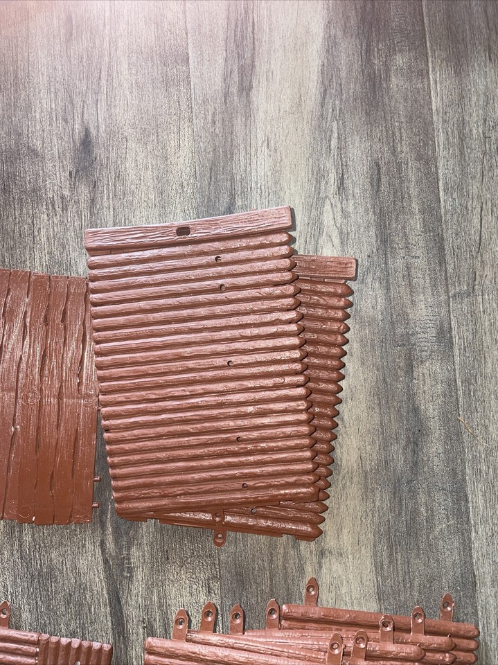 TIMPO Fort Apache STOCKADE Western Cowboys Walls Fences Gate Lot ...