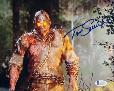 TOM SAVINI SIGNED 8X10 METALLIC JASON VOORHEES PHOTO FRIDAY THE 13TH ...