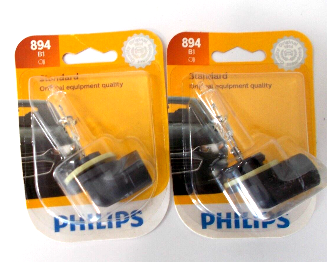 (2) Philips 894B1 Standard Headlight Headlamp Light Bulb 894 FREE ...