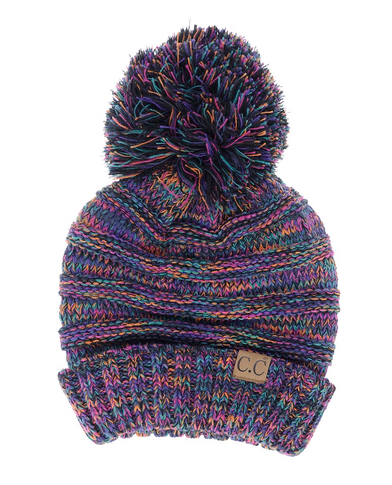 BRAND NEW CC Beanie Trendy Oversized Hat Thick Solid Cable Knit with ...