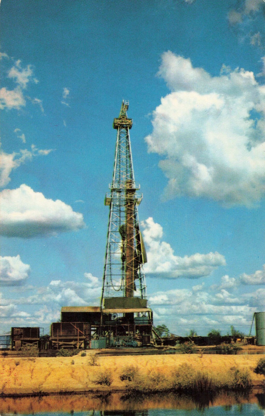 Postcard Steel Oil Derrick | eBay