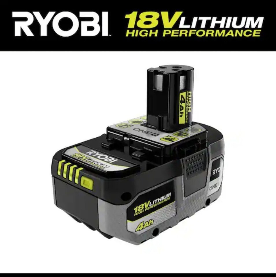 NEW Ryobi One+ 4Ah 18V Lithium-ion HIGH PERFORMANCAE Battery PBP004 ...