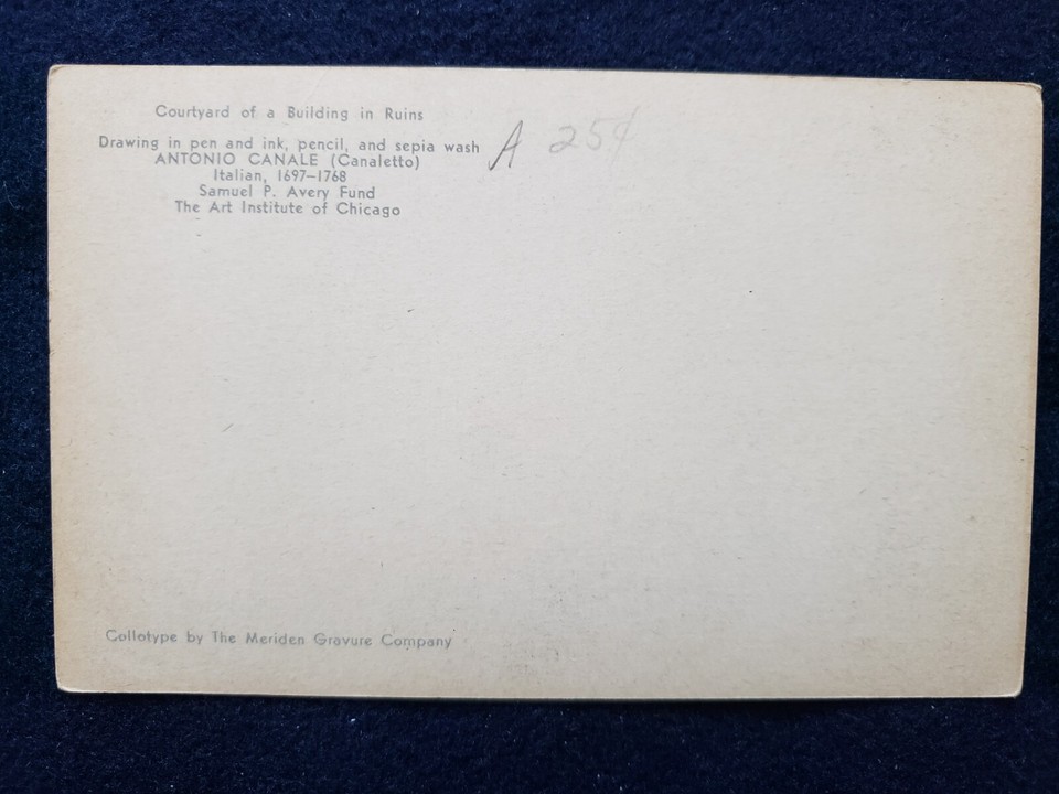 Building in Ruins Pen & Ink by Canale Italy Chicago Postcard 1905s | eBay