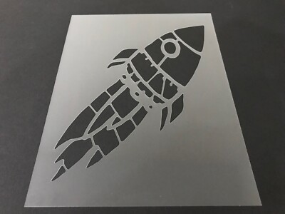 Rocket #5 Stencil 10mm or 7mm Thick, Rocket-ship, Jet, Air Force, Army ...