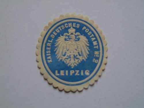 siegel marken KAISERL. DEUTSCHES POSTAMT nr 2 LEIPZIG | eBay