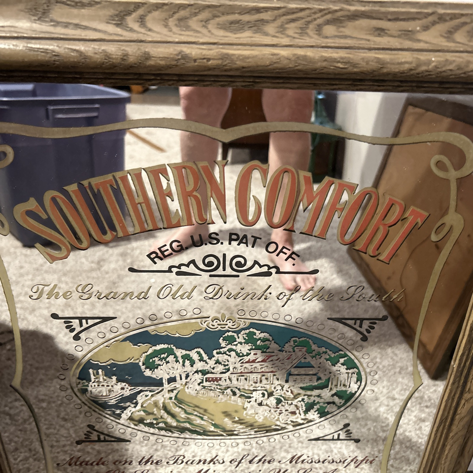 Vintage Southern Comfort Bar/ Man-cave Mirror 20" x 23" | eBay