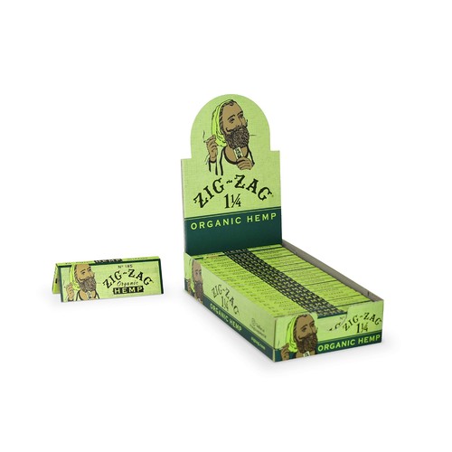 Zig Zag Hemp Rolling Papers 24 Pack Slow Burn Natural Vegan Friendly ...