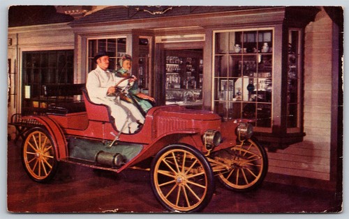 Postcard 1910 Stanley Steamer Old Corner Drug Store Apothecary Shop MI ...