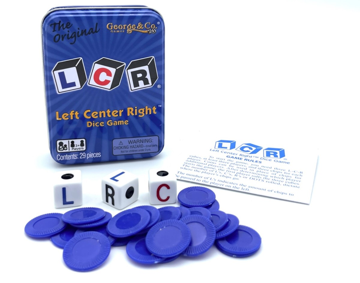 Lcr Game Left Right Center Dice Game Prime Set Bundle (3 Pack Dollar ...