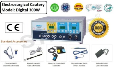 Laparoscopic 300W Digital Cautery Electro Surgical Generator SMART3 ...