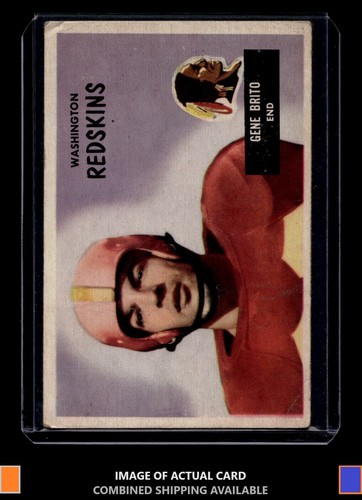 1955 Bowman #45 Gene Brito Rookie Washington Redskins Poor | eBay