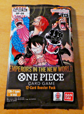ONE PIECE EMPERORS NEW WORLD CARD ENGLISH OP09 PACK X1 BOOSTER SEALED ...