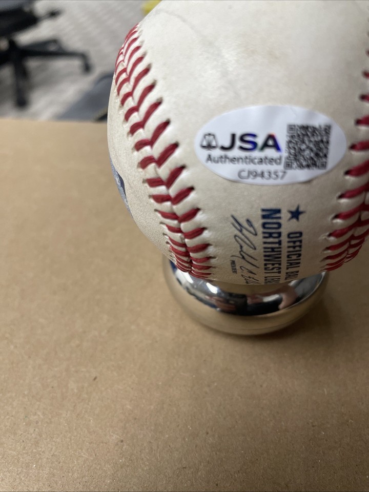 Aaron Schunk Autographed North West League Game Used Ball JSA Certified ...