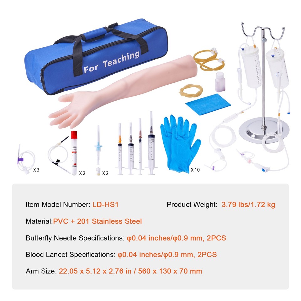 Uimoso IV Practice Kit Phlebotomy Venipuncture Practice Arm for ...