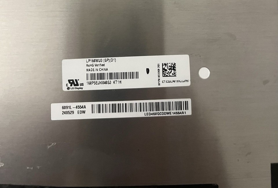 Écran LED 16" LG Display LP160WU3-SPD1 1920X1200 Mat 30 Broches (20mm ...