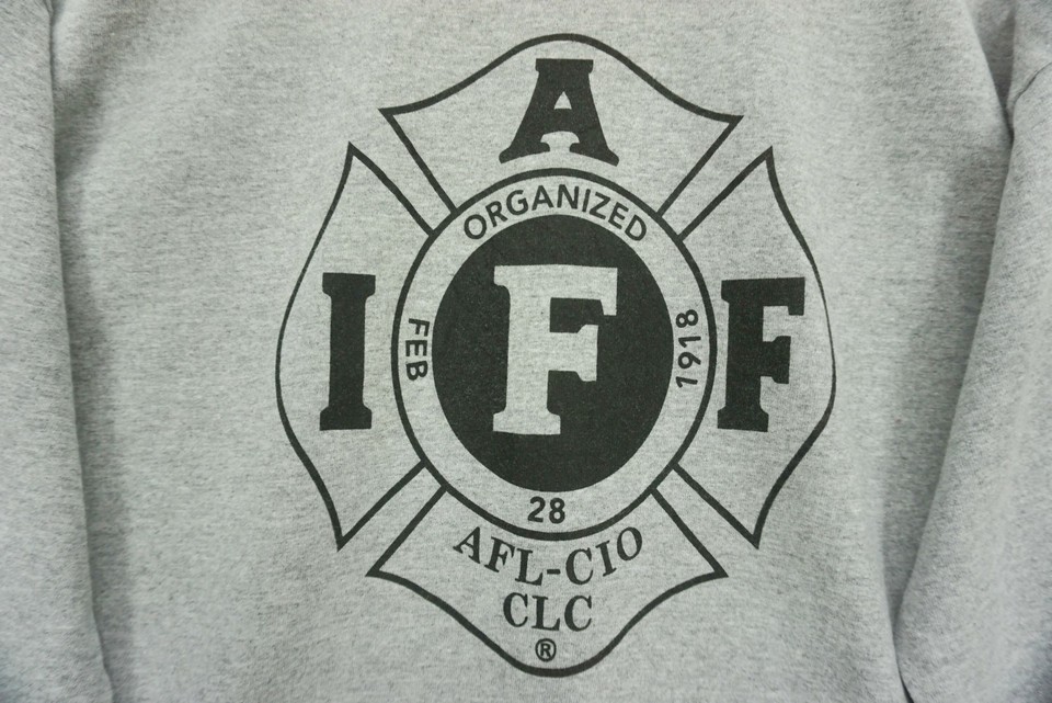 Vintage Indiana Firefighters PAC Tee Made in USA BAYSIDE Long Sleeve T ...