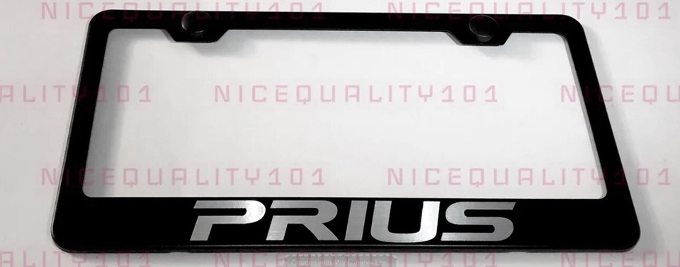 2X Prius Stainless Steel Metal Finished License Plate Frame Holder | eBay