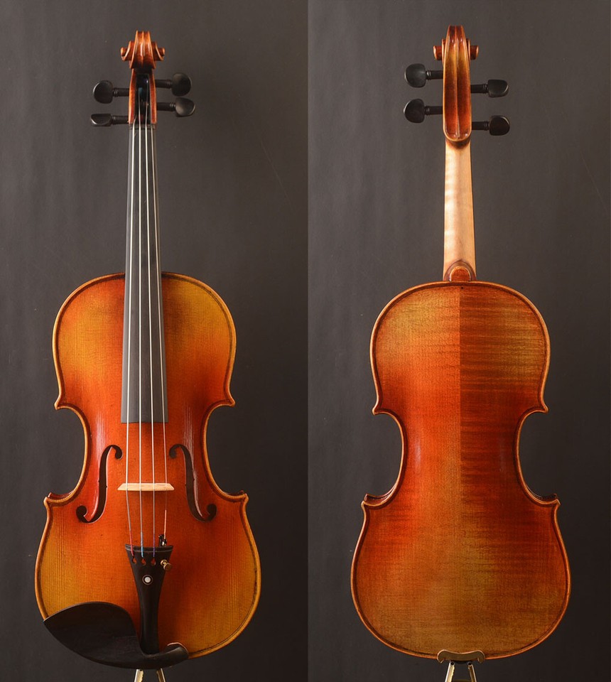 Oil anti!Full size !Advanced Flamed Strad model Violin for adult !Fine ...