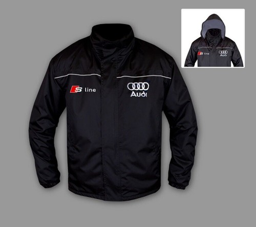 Mens Audi S-Line Sport Racing Windbreaker Jacket Apparel Embroidered | eBay