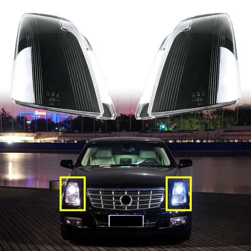 For Cadillac SLS 2007 08-2012 Left Right Side Headlight Lens Clear ...