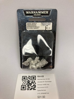 Warhammer 40,000 Librarian In Terminator Armour metal oop GIJ-22 | eBay