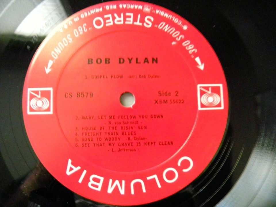 BOB DYLAN--Self Titled Debut Album--TWO Factory Misprints--Very Rare ...