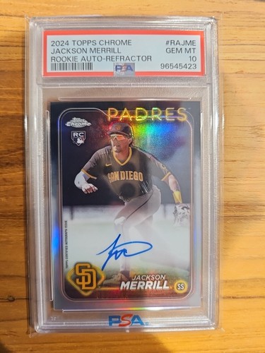 2024 Topps Chrome Rookie Autographs #RA-JME Jackson Merrill PSA 10 | eBay