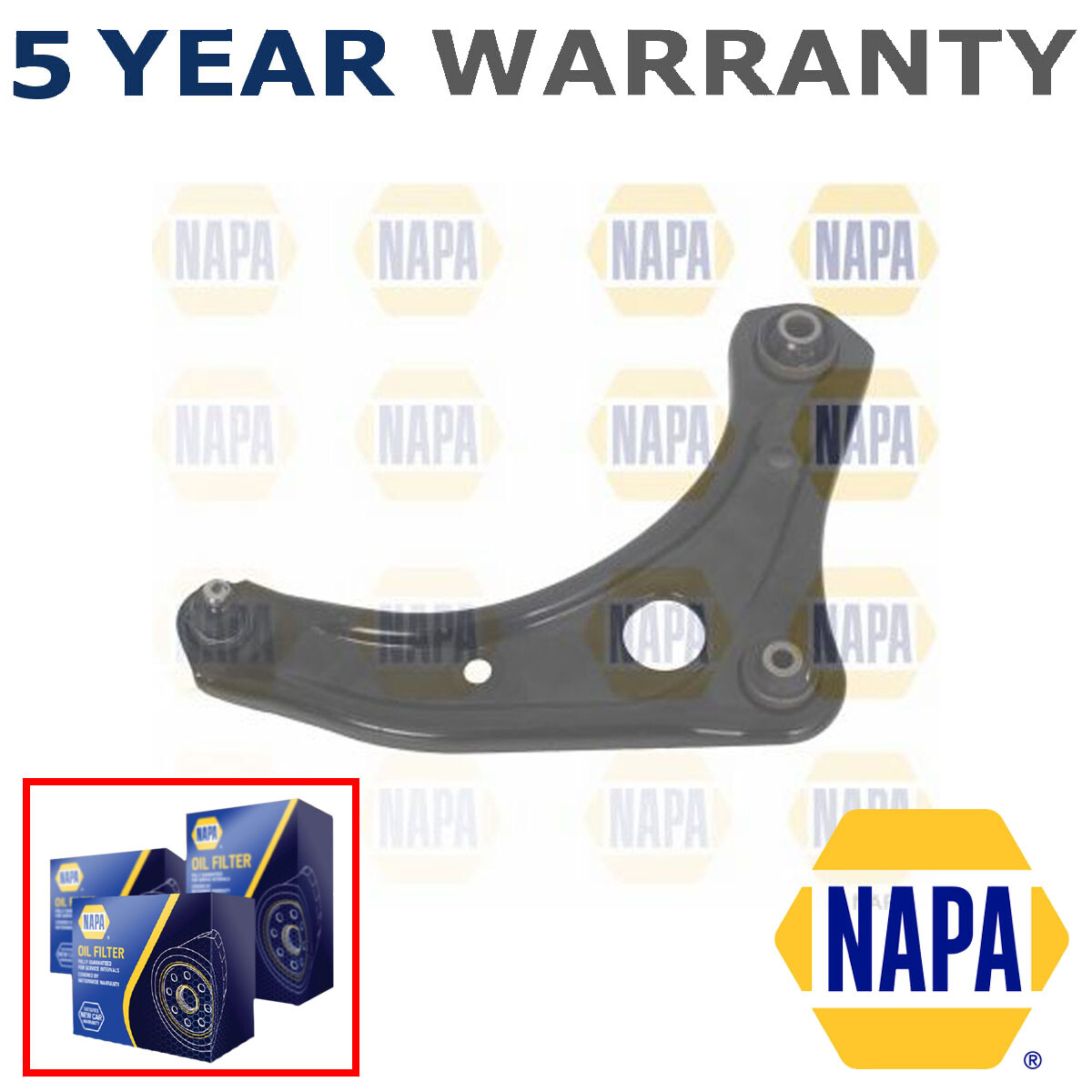 NAPA Front Right Track Control Arm Fits Nissan Micra Note 1.2 1.5 dCi ...