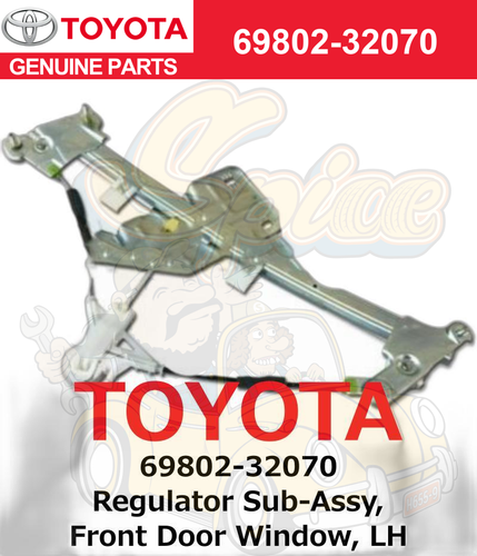 Toyota Genuine Lexus Regulator Sub-Assy, Front Door Window, LH 69802 ...