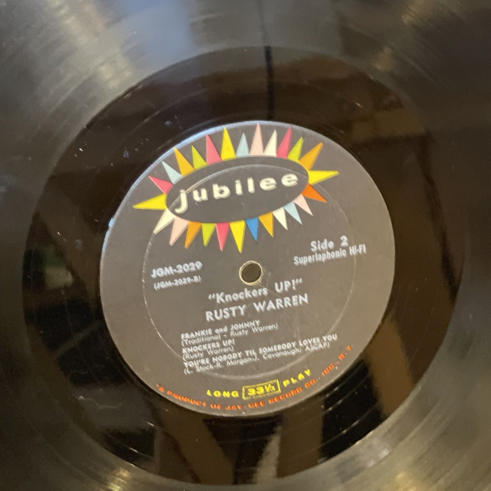 Rusty Warren Knockers Up! (Vinyl, 1960) Jubilee JGM 2029 VG LP Record ...