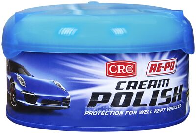CRC 9070 RE-PO AUTO CREAM POLISH 250G TIN silicone fluids Carnauba Wax ...