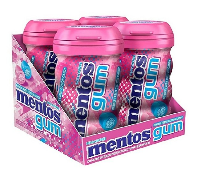 Mentos Sugar-Free Candy Chewing Gum with Bubble Fresh Cotton Candy | eBay