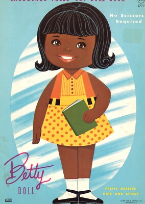 VINTAGE 1960S BETTY PAPER DOLL LOWE RARE UNCUT LASER REPRODUCTION LO PR ...