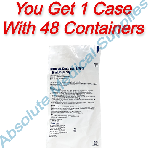 *48-Pieces* Baxter Intravia Container 150 mL Sterile 2B8011 | eBay