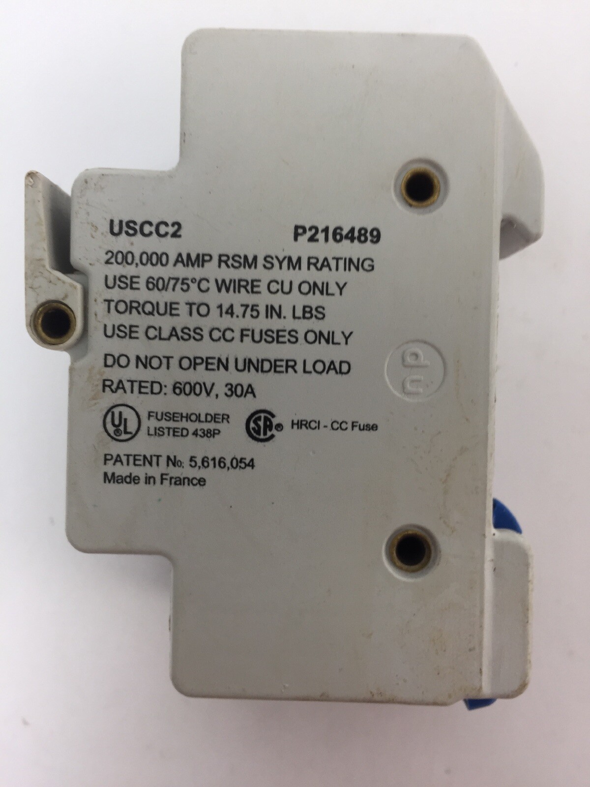 FERRAZ SHAWMUT USCC2 FUSE HOLDER 600V 30A WITH ATDR8 FUSES 8A 600VAC | eBay