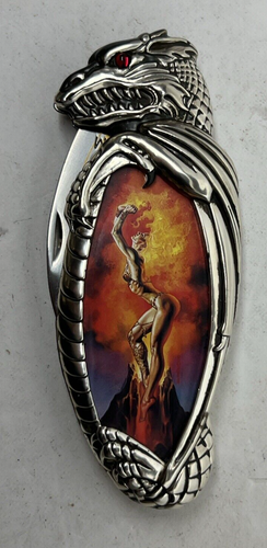 Franklin Mint Knightstone Knife “Mistress Of Fire” Dragon Head ...