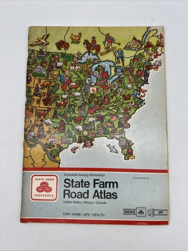 Vintage State Farm Road Atlas 1986 - Rand McNally, United States Mexico ...