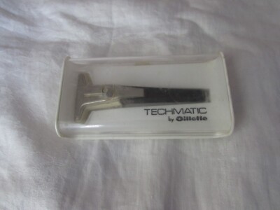Vintage Techmatic men's metal hand RAZOR Gillette w/case shaver 1960s ...