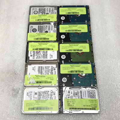 Lot of 10 Hitachi Mixed Models 320GB 2.5" SATA Internal Hard Disk ...